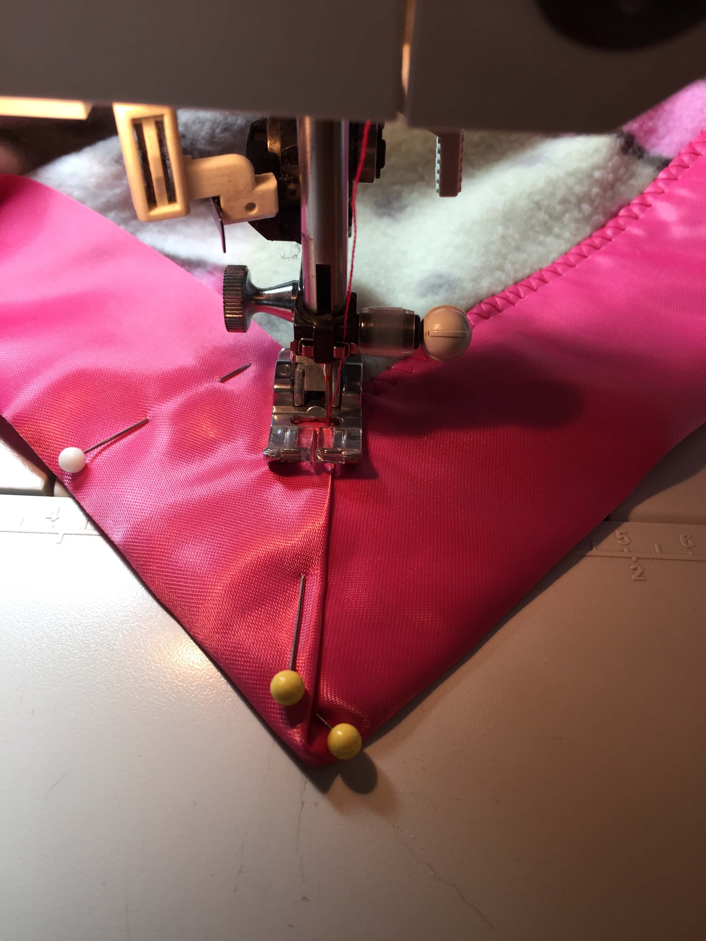 How to make a fleece baby blanket with satin binding