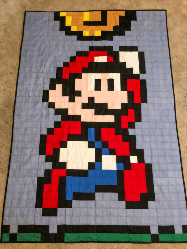 How to Make a Super Mario Quilt